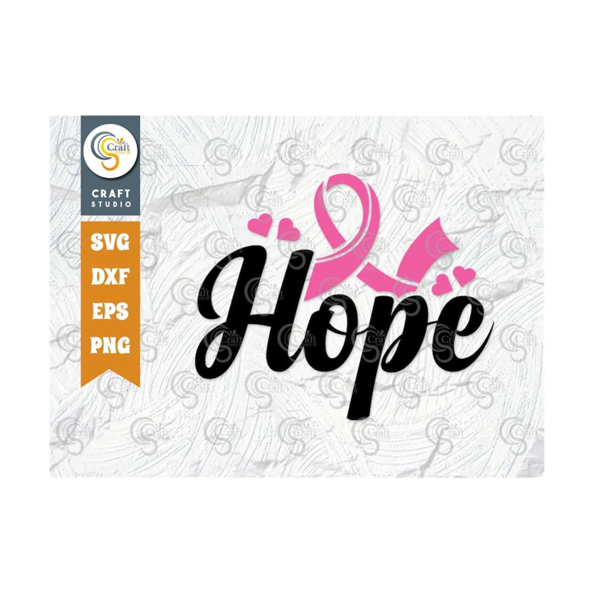 Hope SVG Cut File, Breast Cancer Svg, Fight Cancer Svg, Pink | Inspire ...