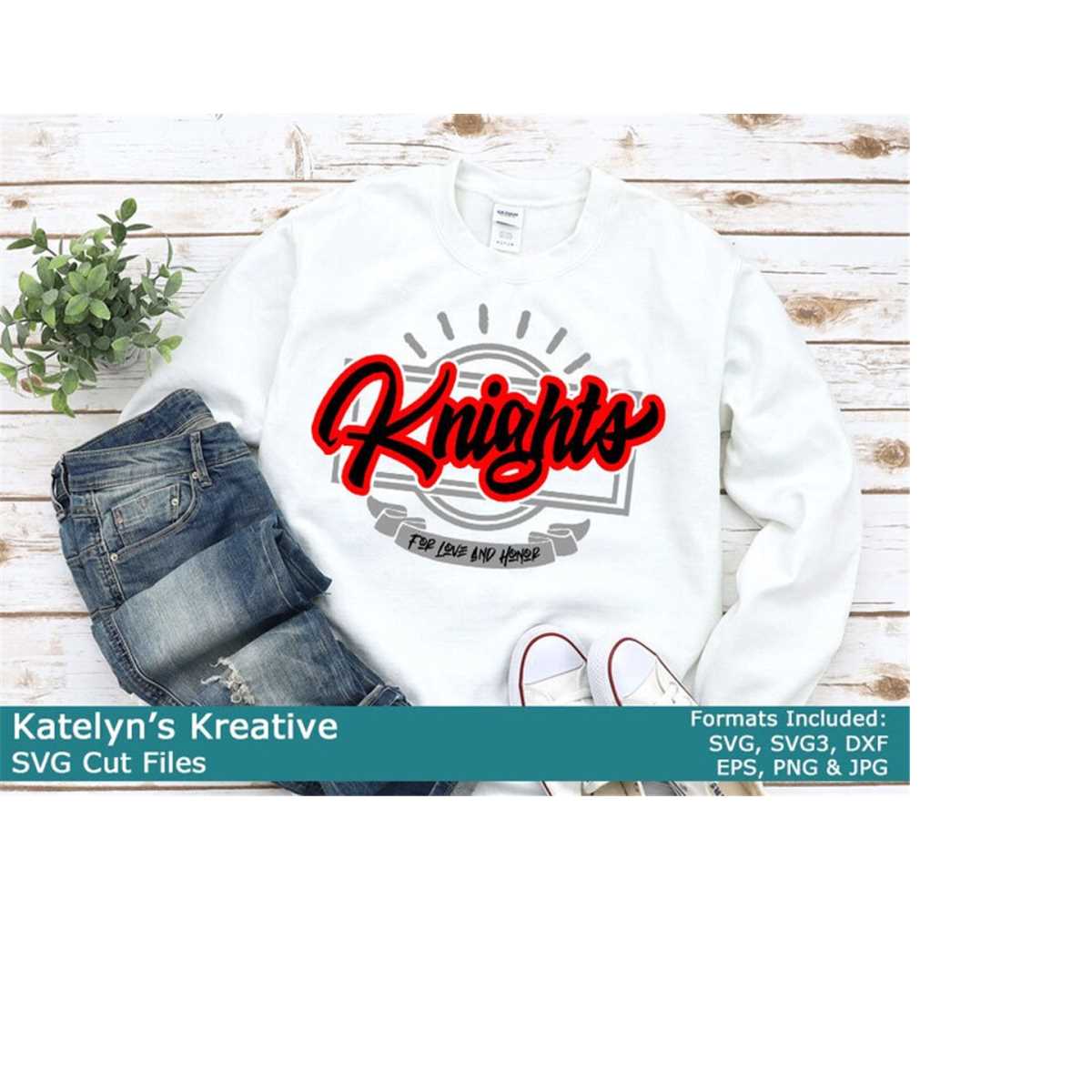 Knights Script Rectangle SVG Files | Inspire Uplift