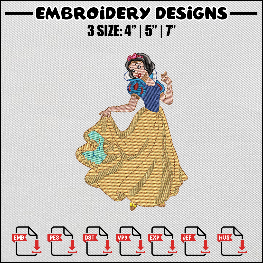 Snow white embroidery design, Snow white embroidery, Disney - Inspire ...