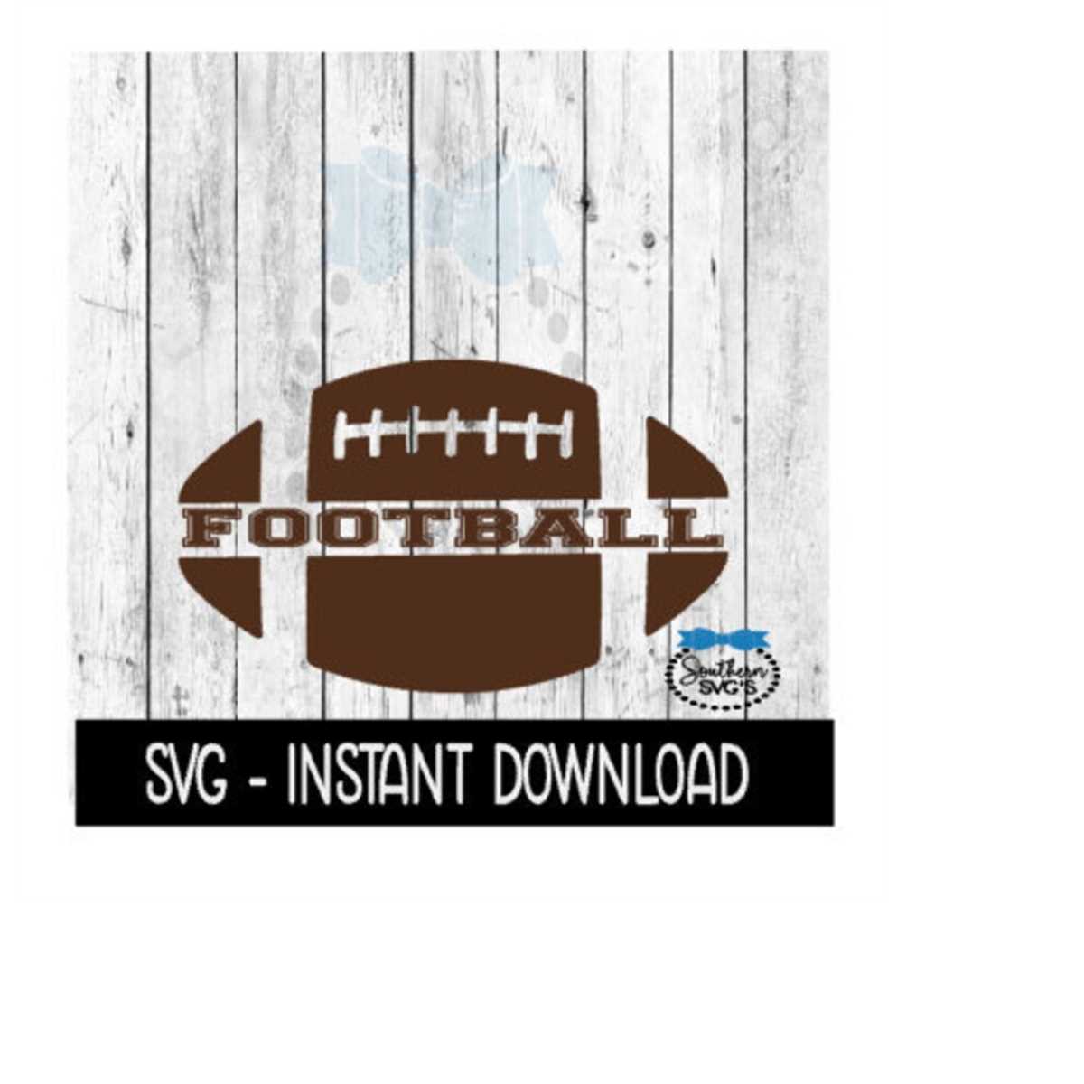Split Football SVG, Football SVG Files, Instant Download, Cr - Inspire ...