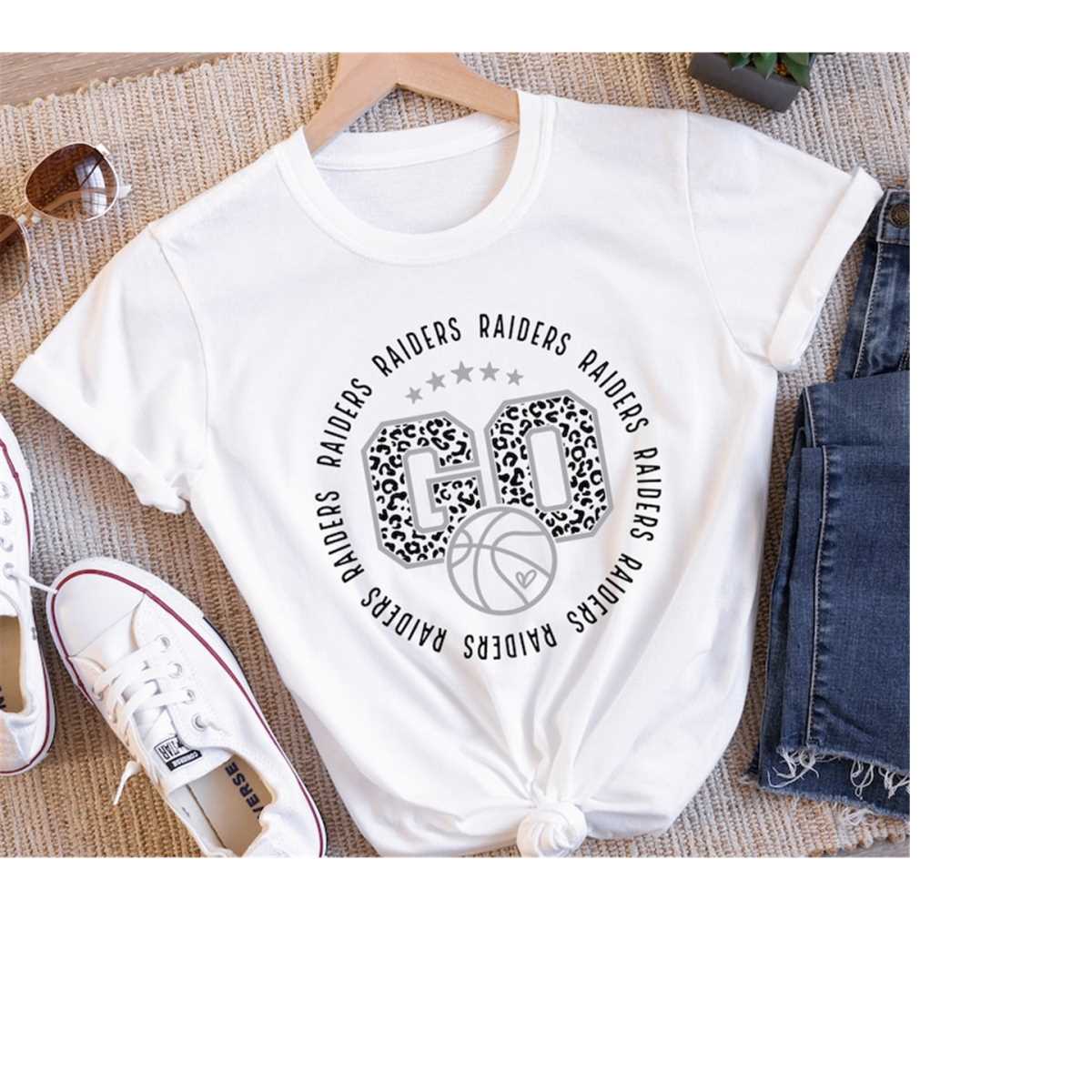 Go Raiders Basketball SVG PNG, Raiders svg,Leopard Go Raid - Inspire Uplift