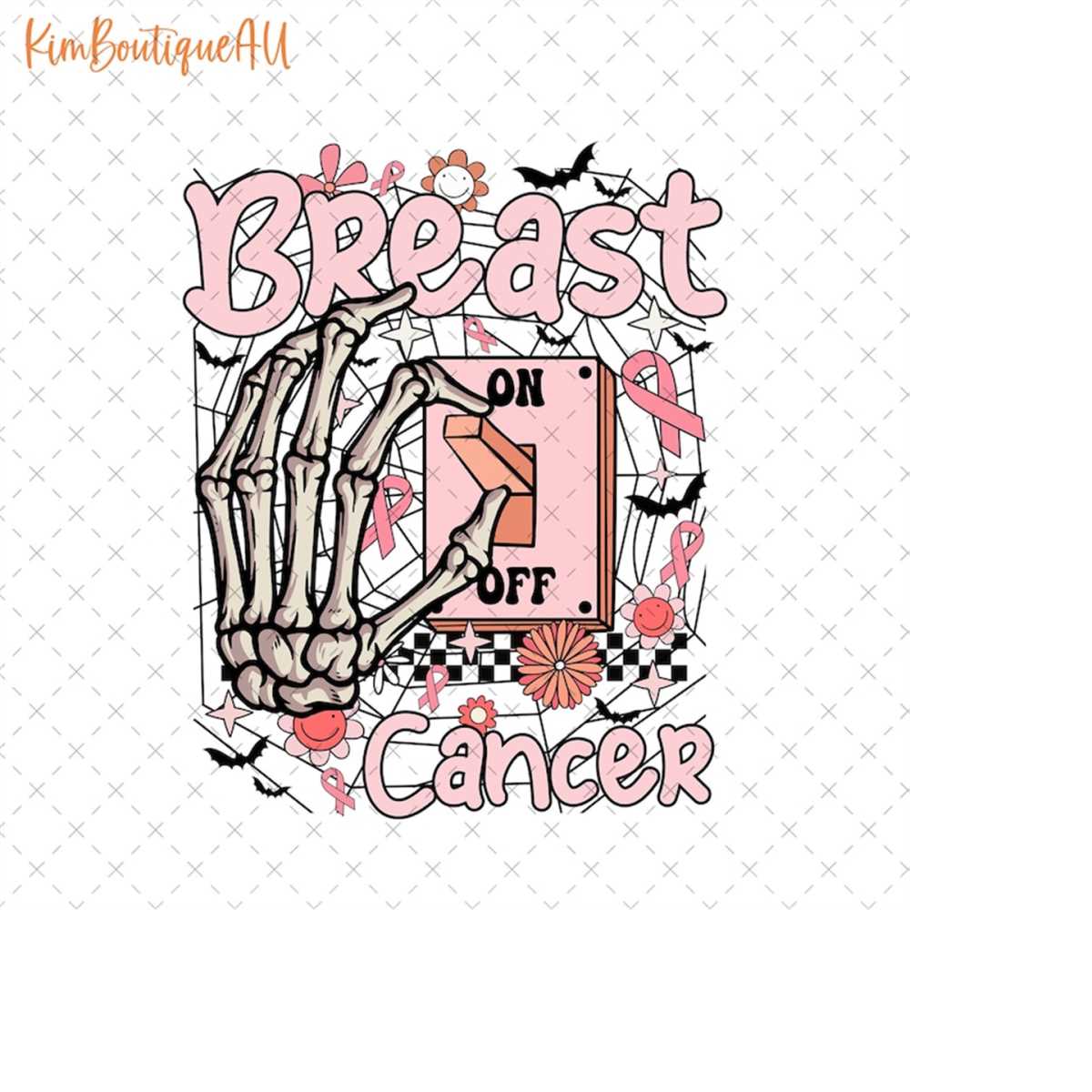 Breast Cancer Off Png, Skeleton Breast Cancer Png, Halloween | Inspire ...