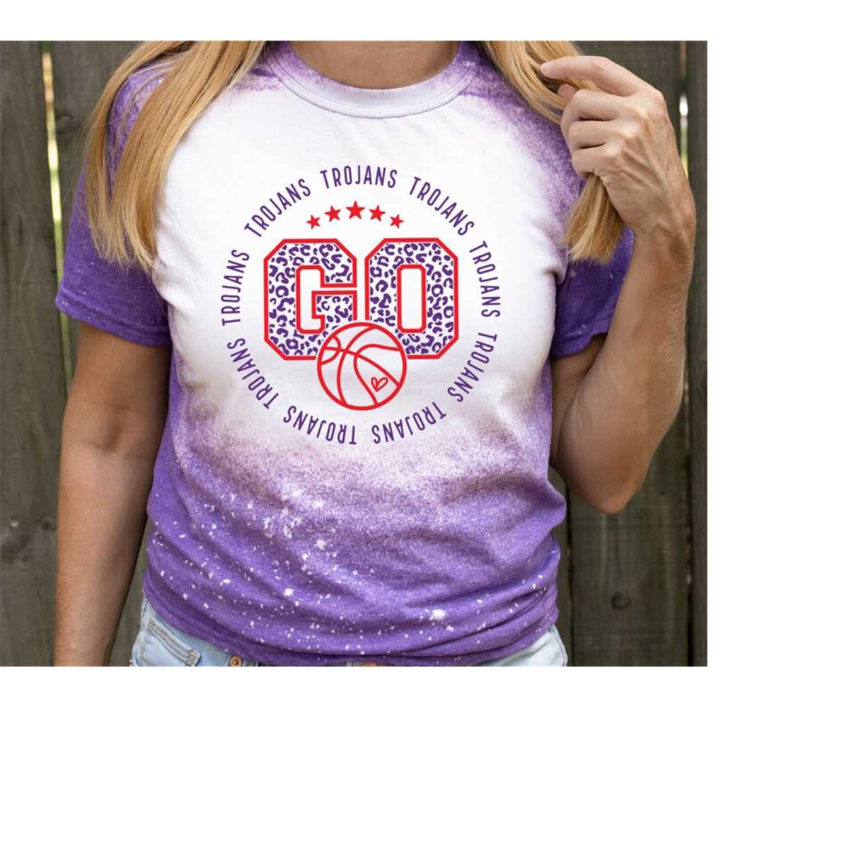 Go Trojans Basketball SVG PNG, Trojans svg,Leopard Go Trojan | Inspire ...