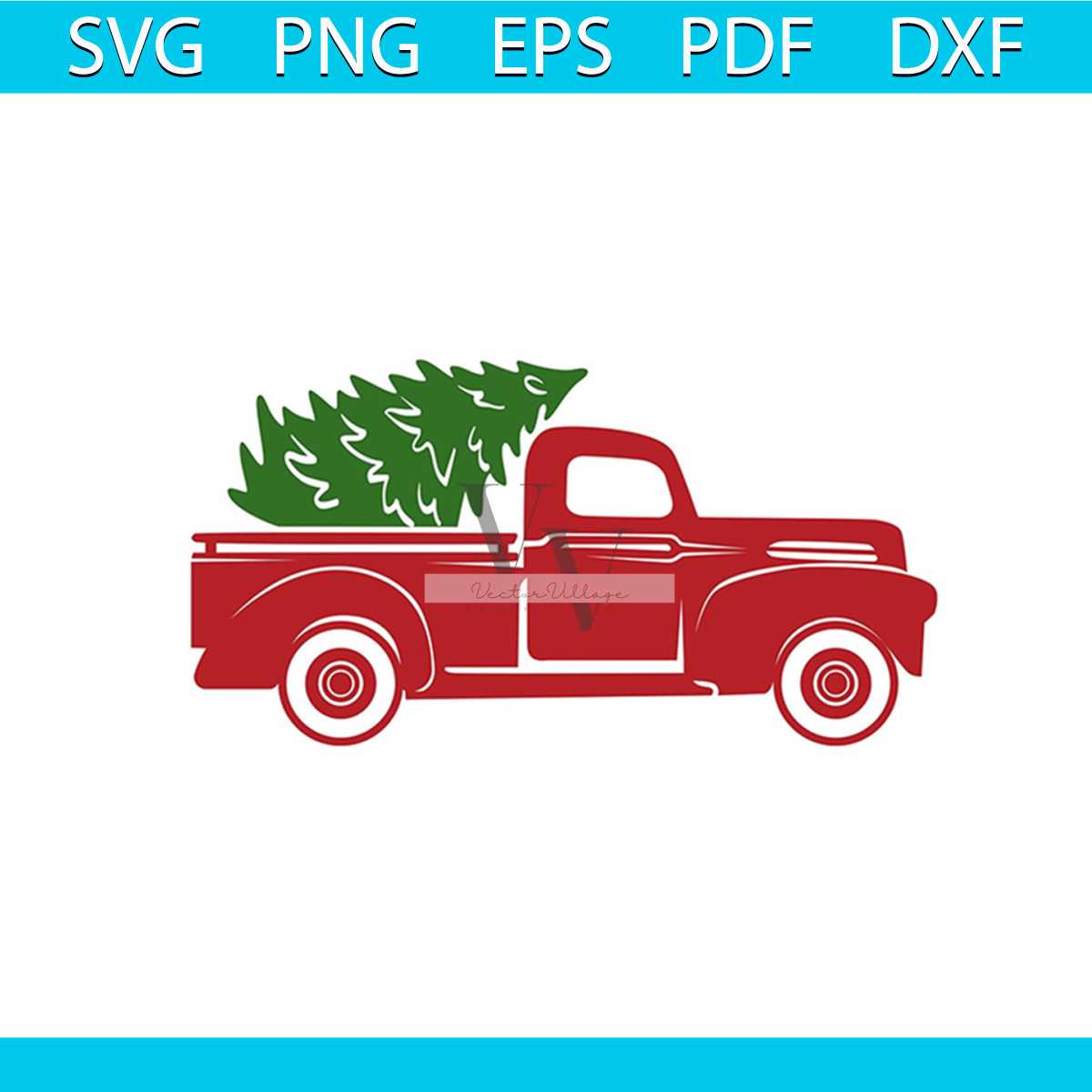 Christmas Truck And Tree Svg, Vehicle Svg, Truck Svg | Inspire Uplift