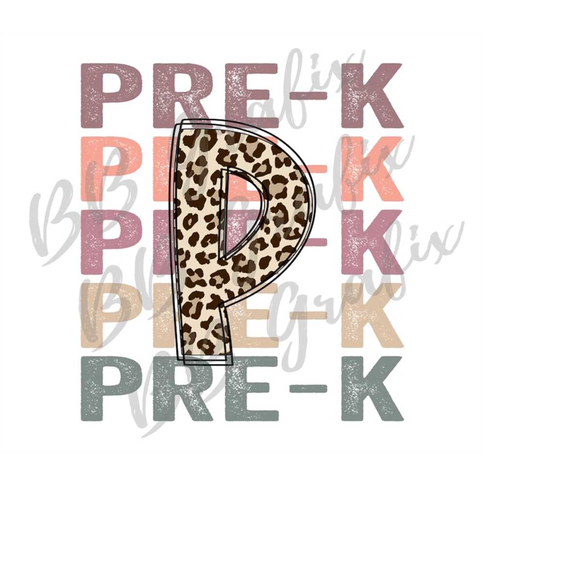 Digital Png File Pre-k Prekindergarten Stacked Cheetah Leopa | Inspire ...