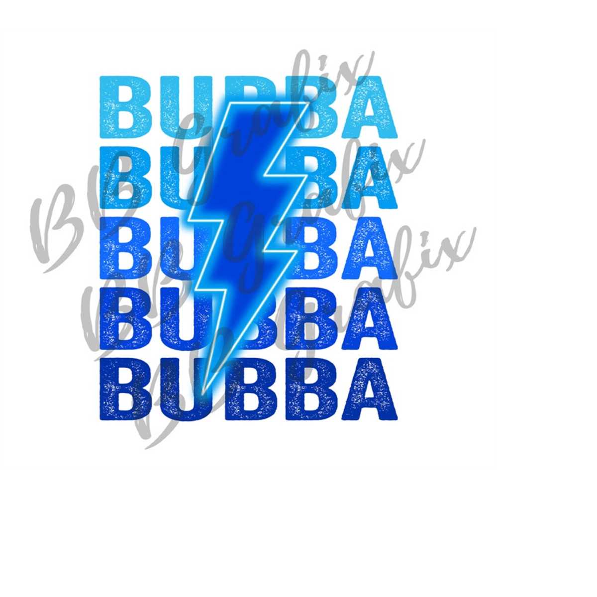 Digital Png File Bubba Ombre Stacked Neon Lightning Bolt Kid | Inspire ...
