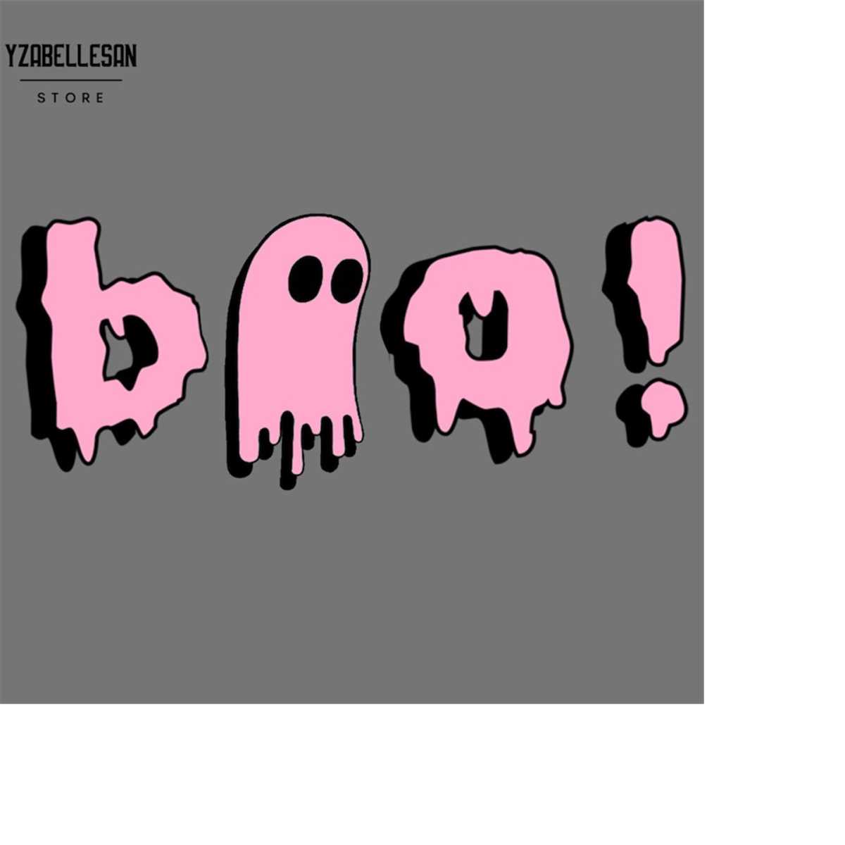 Halloween pink Boo png, Halloween sublimation, pastel Hallow - Inspire ...