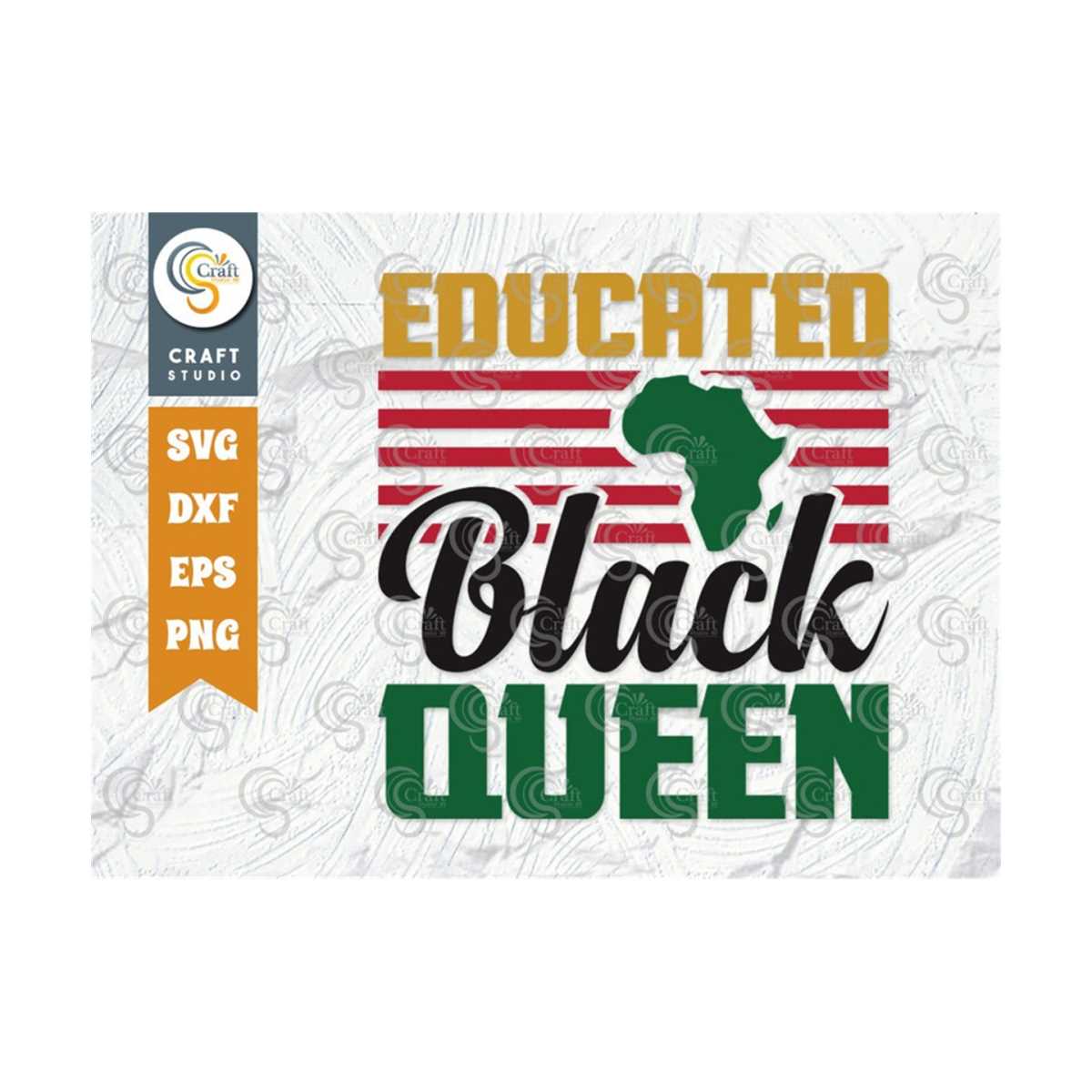 Educated Black Queen SVG Cut File, Black Girl Svg, Black Que | Inspire ...
