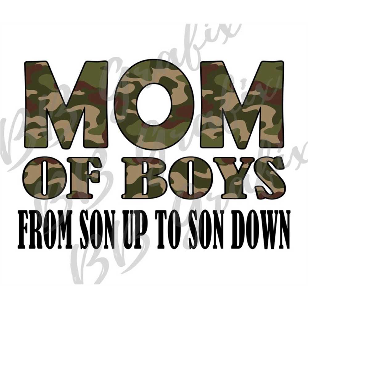 Digital Png File Mom of Boys Boy Mom Army Camo Camouflage Fr | Inspire ...