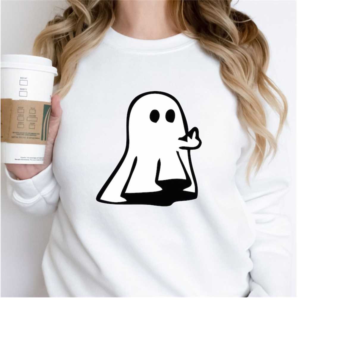 Ghost Middle Finger svg, Funny Ghost SVG, Ghost SVG, Ghost c | Inspire ...
