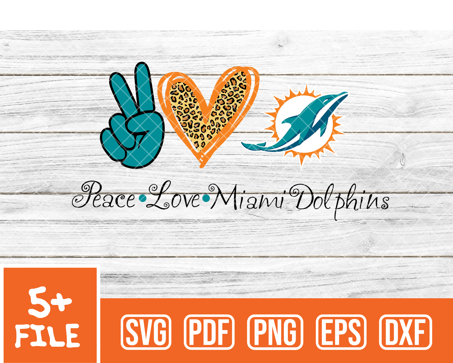 Miami Dolphins Svg , Peace Love NfL Svg, Team Nfl Svg 20 - Inspire Uplift