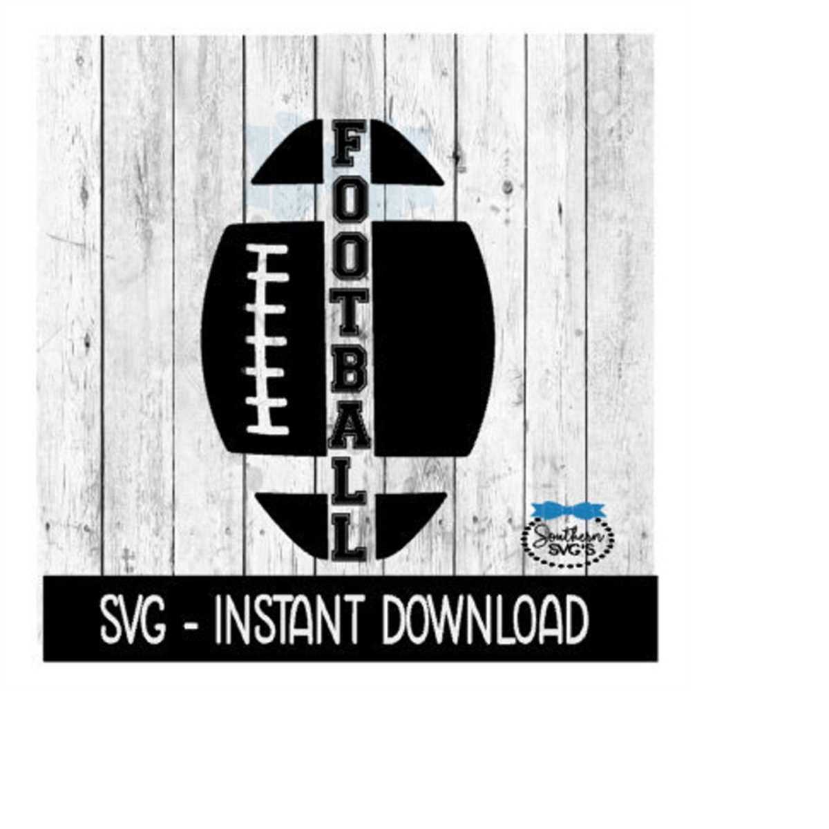 Split Football SVG, Football SVG Files, Instant Download, Cr - Inspire ...
