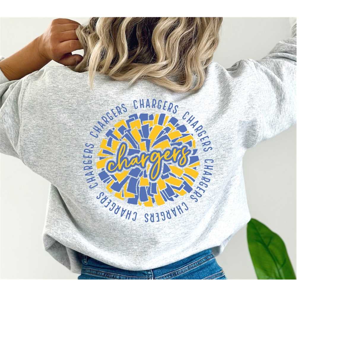 Chargers SVG, Chargers Pom Pom svg,Chargers Cheer svg,Charge | Inspire ...
