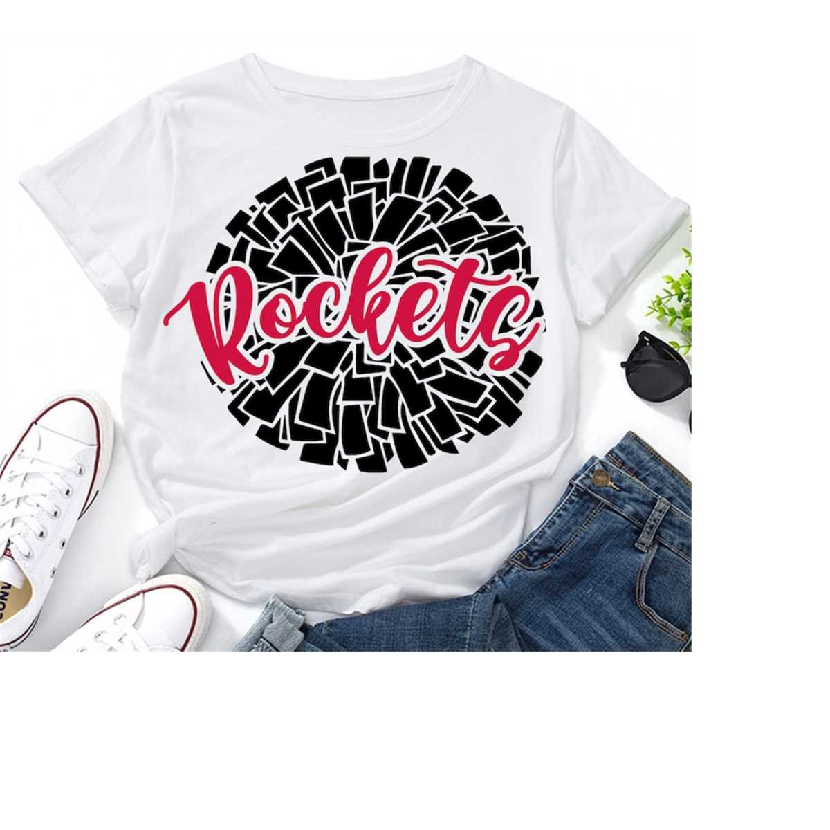 Rockets SVG,Pom Pom svg,Rockets Cheer svg,Cheerleader svg,Ro | Inspire ...