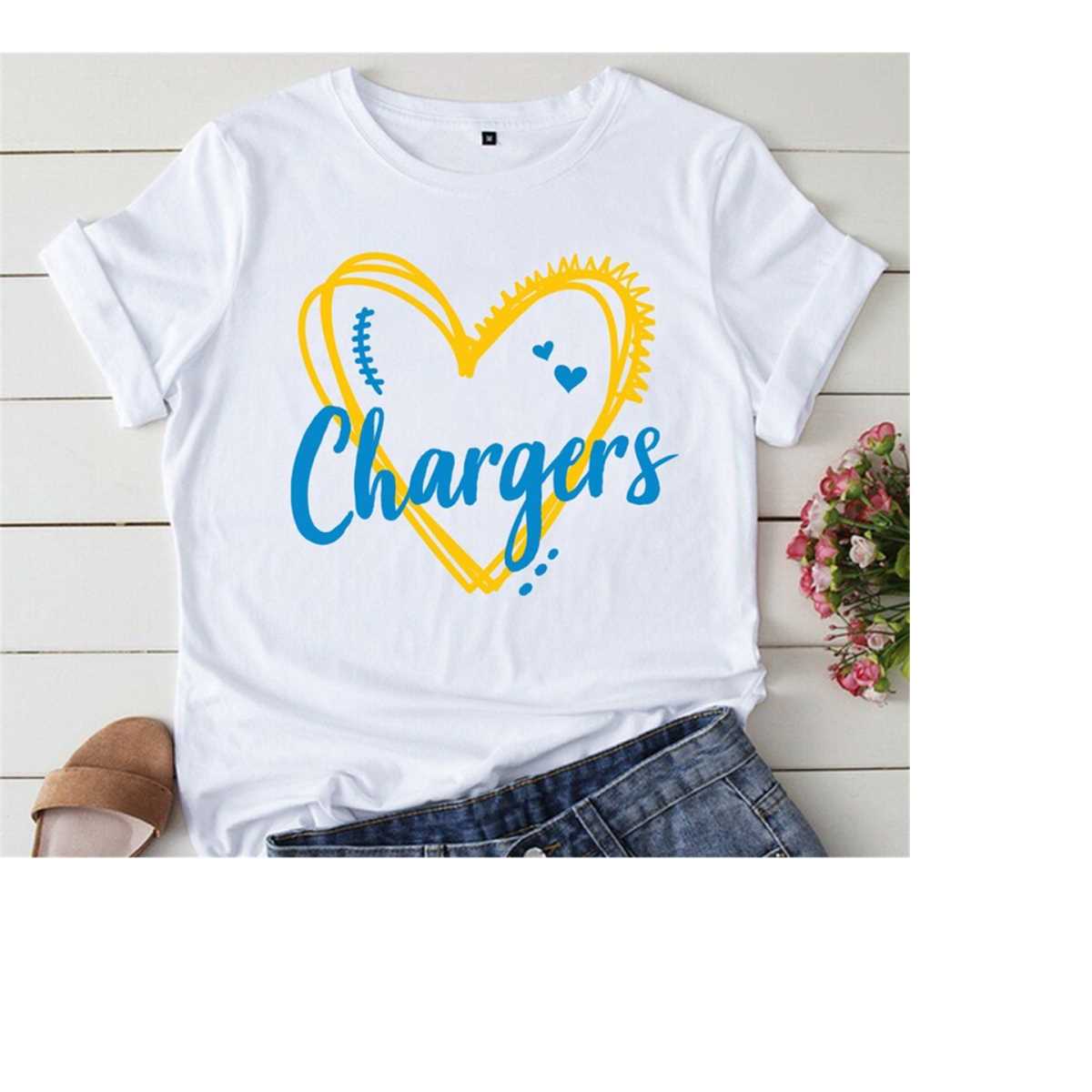 Chargers Heart SVG,Heart Designs Mascot svg,Chargers svg,Lov | Inspire ...