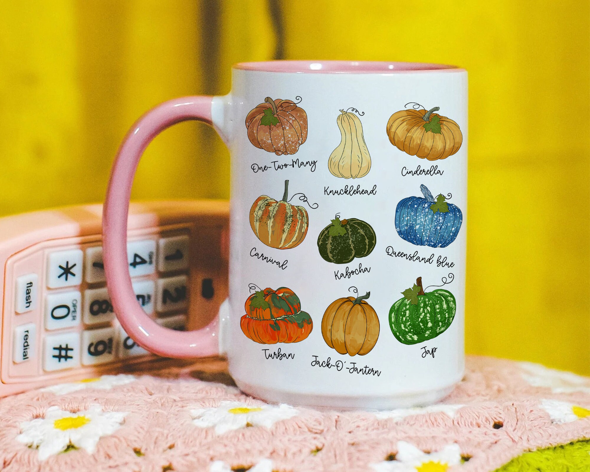 Cute Pumpkin Varieties Mug Fall Mugs Halloween Mug Pumpki Inspire Uplift