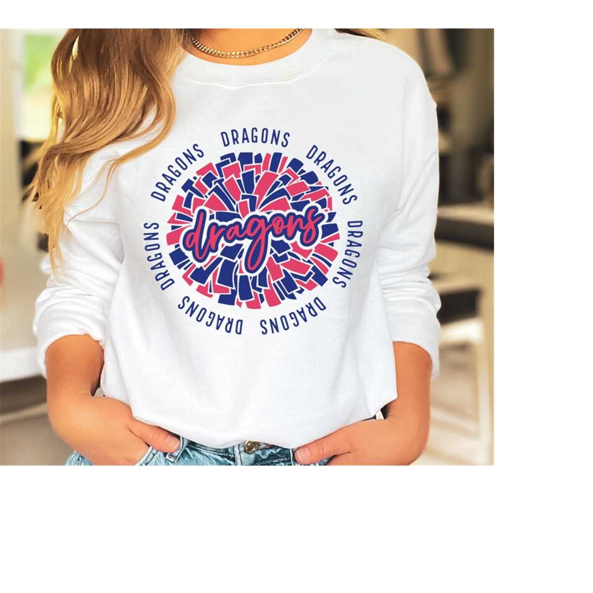 Dragons SVG, Dragons Pom Pom svg,Dragons Cheer svg,Dragons | Inspire Uplift