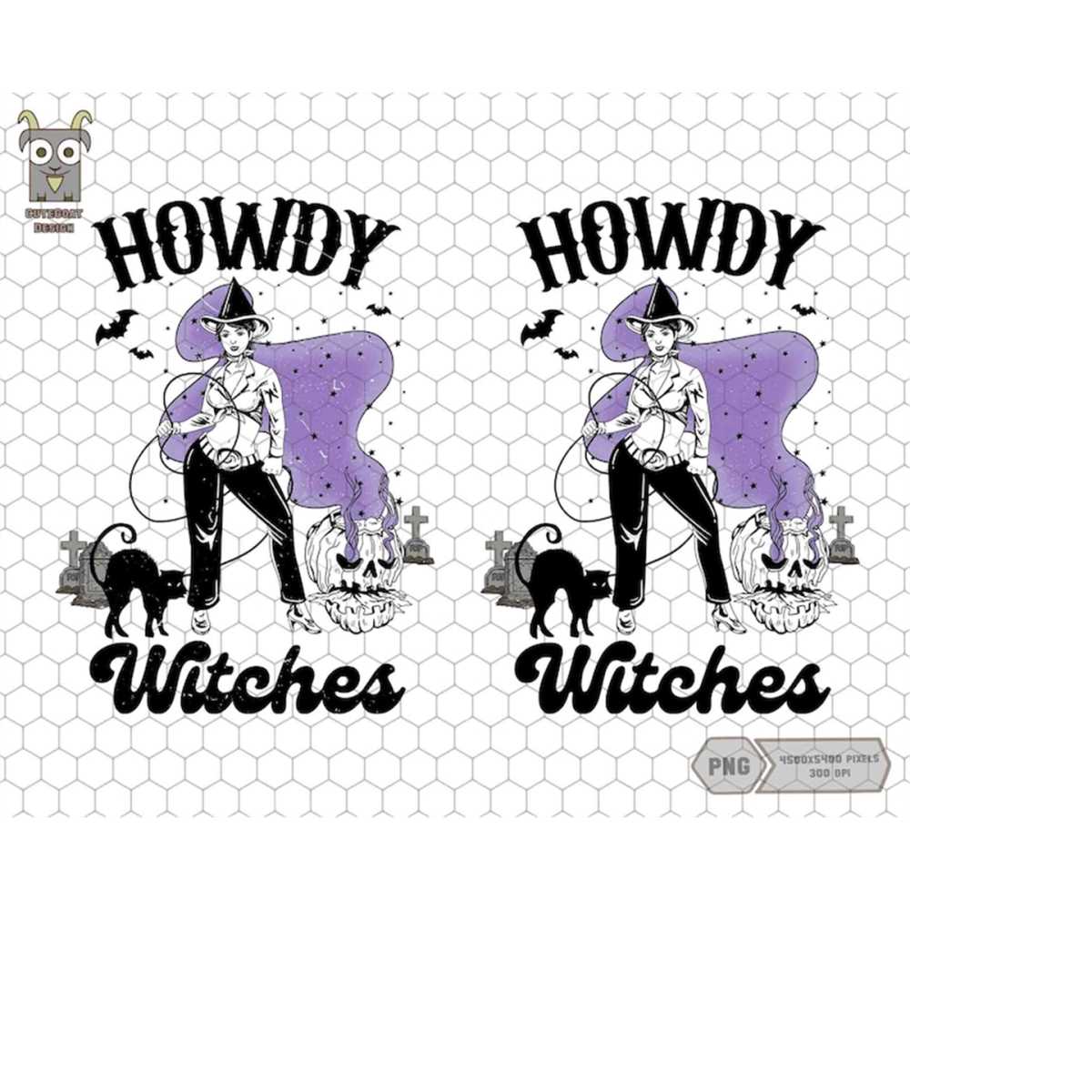 Howdy Witches Png, Western Halloween Svg, Halloween Png, Cow | Inspire ...