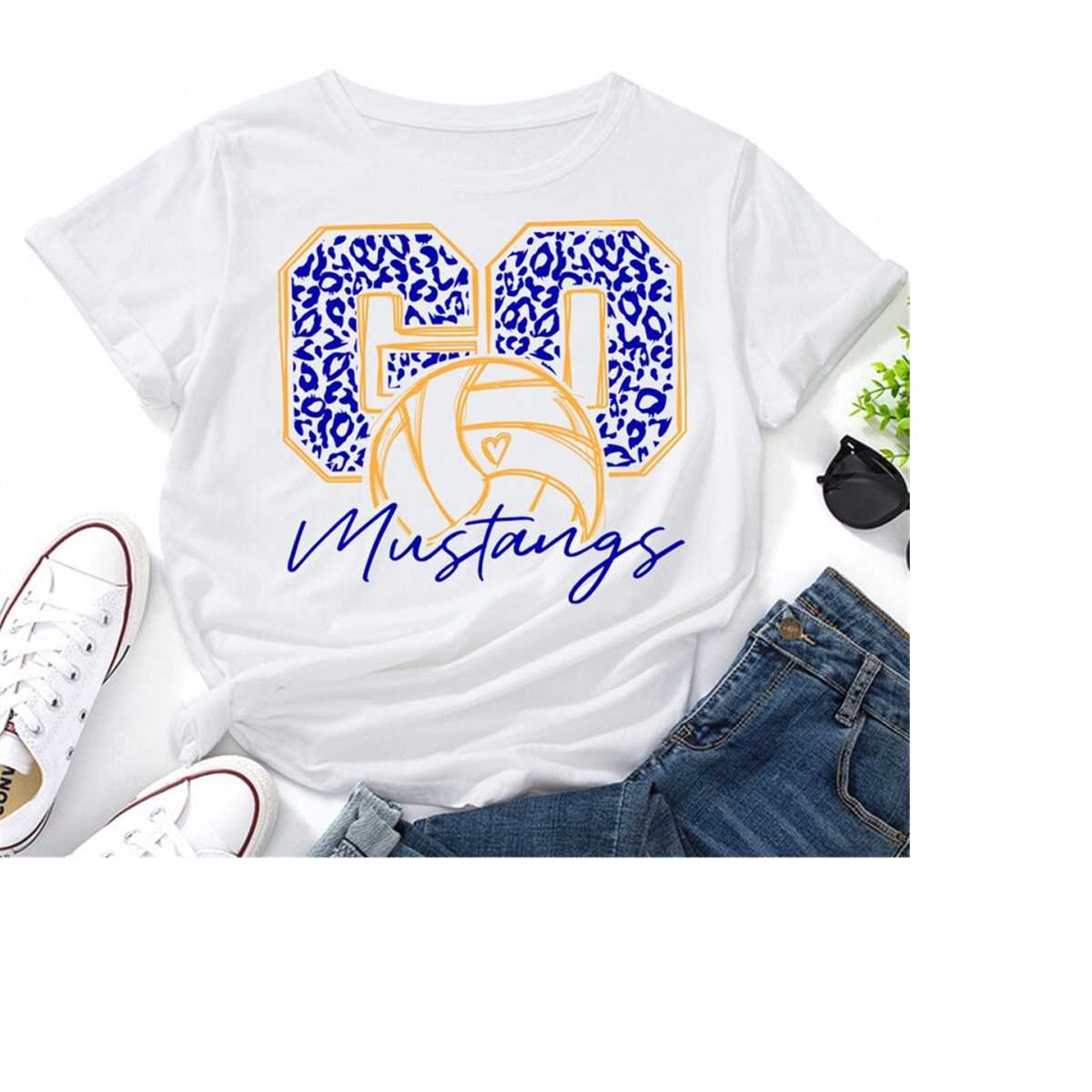 Go Mustangs Volleyball svg,Leopard Mustangs svg,Volleyball M | Inspire ...