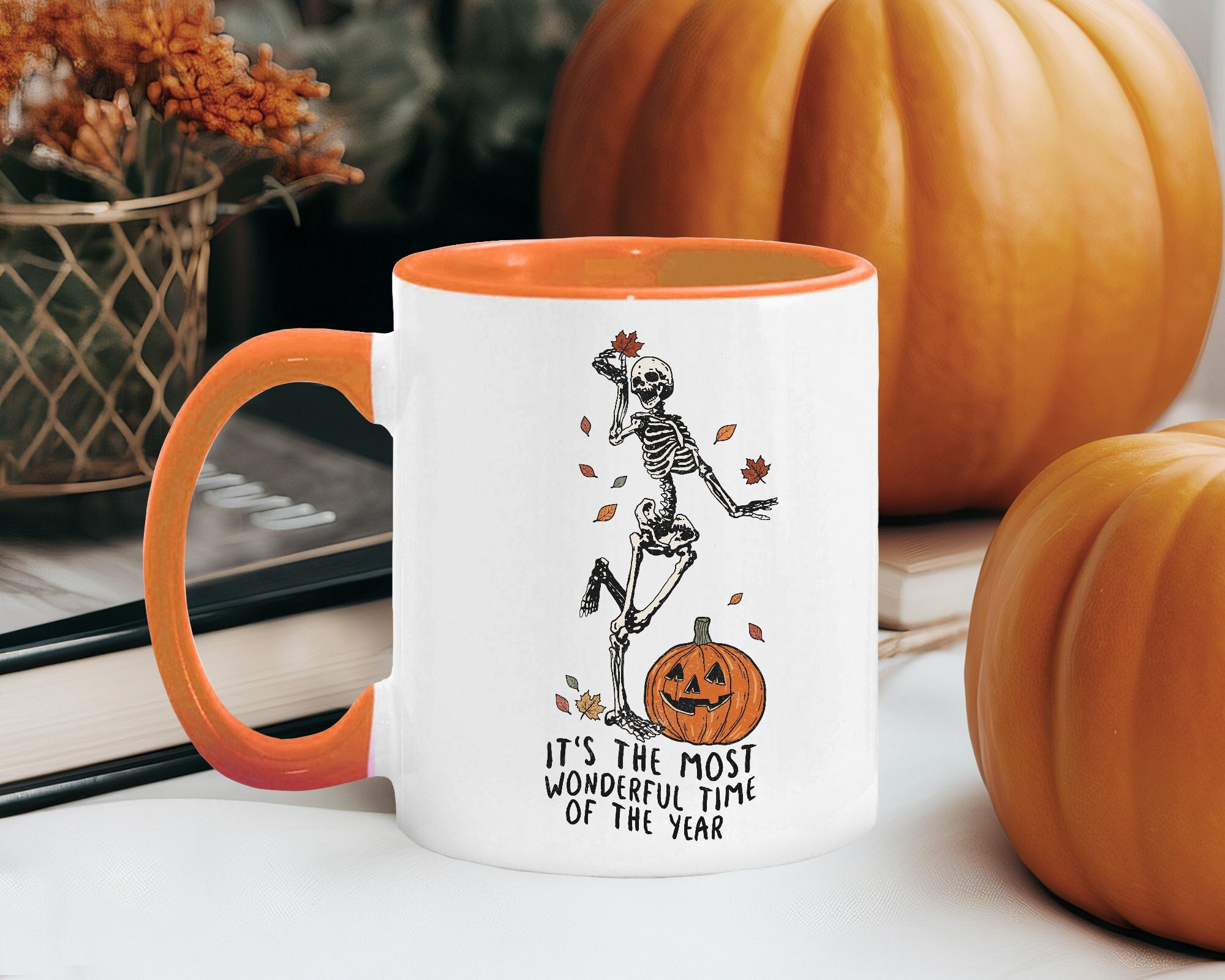 Funny Dancing Skeleton Mug, Halloween Mug, Skeleton Coffee M - Inspire ...