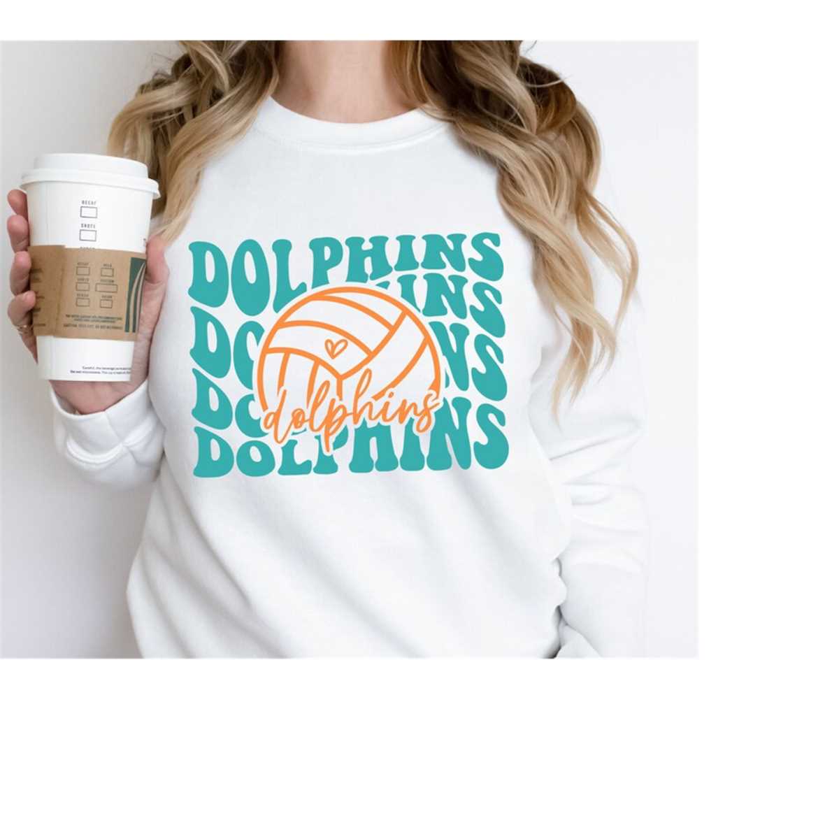 Dolphins Volleyball SVG PNG,Dolphins svg,Stacked Dolphins sv - Inspire ...