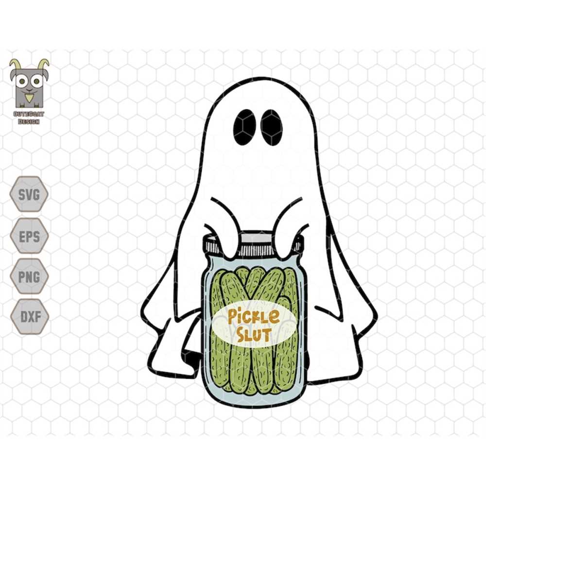 Pickle Slut Halloween Svg, Cute Ghost Svg, Trendy Halloween - Inspire ...