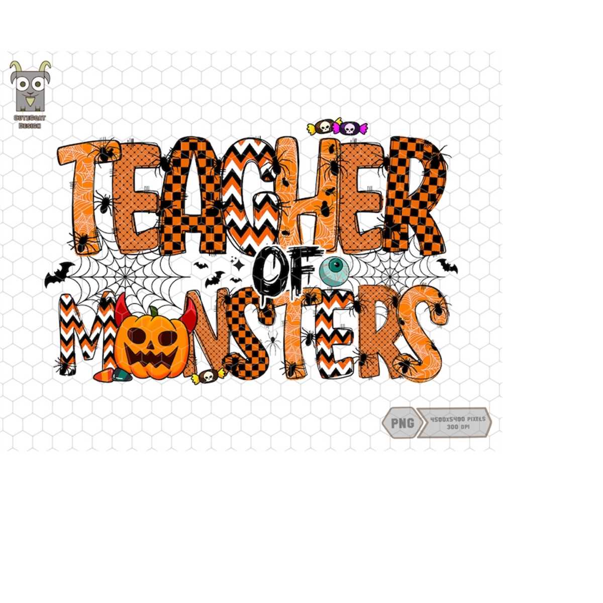 Teacher Of Monsters Png, Spooky Teacher Png, Trick Or Teach | Inspire ...
