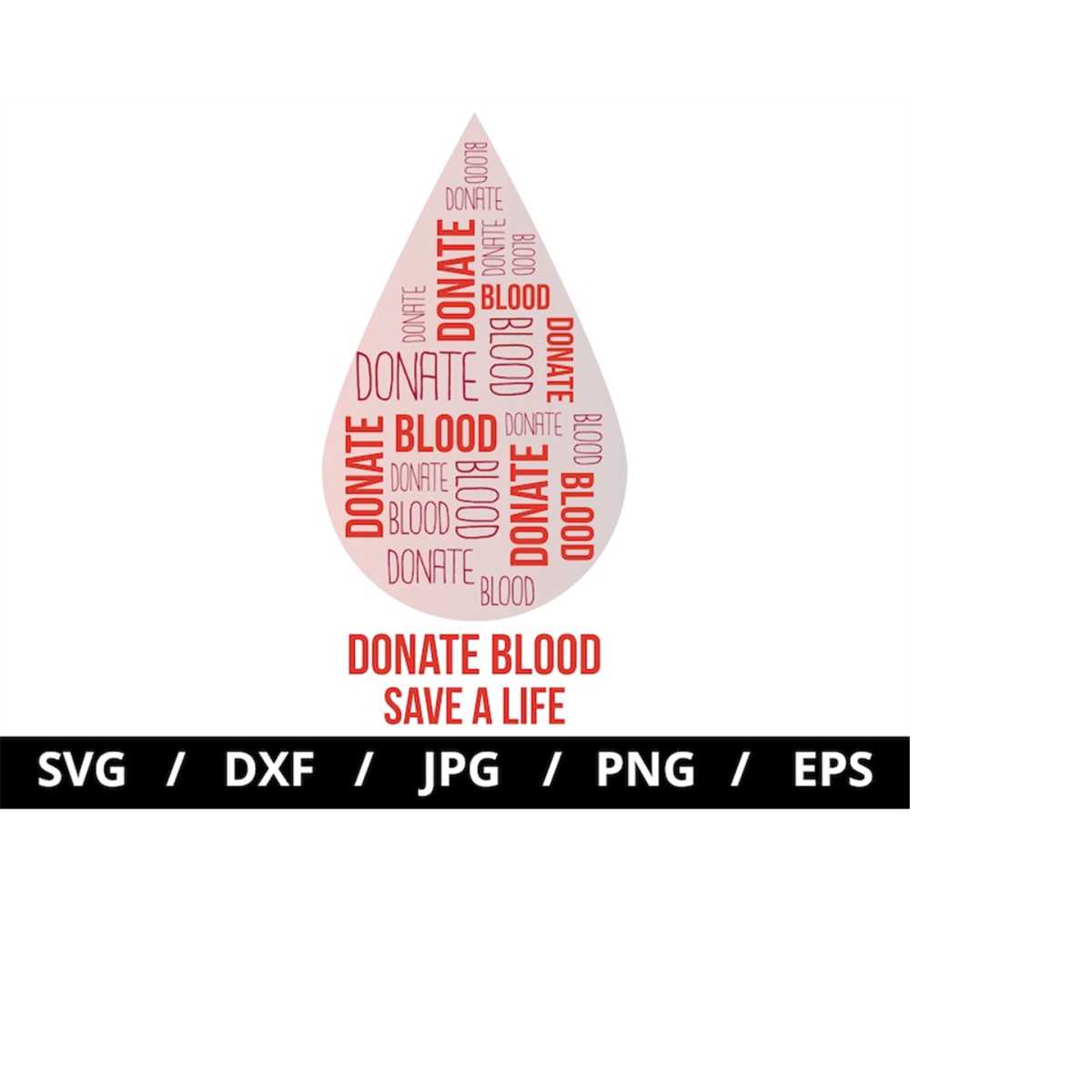 donate blood typography composition lettering svg, donate bl | Inspire ...