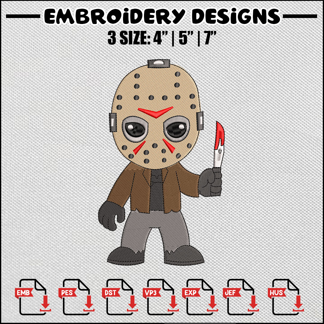 Killer man embroidery design, Horror embroidery, Horror desi | Inspire ...