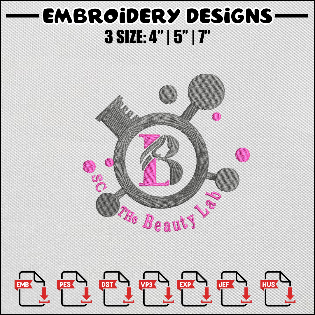 Beauty lab embroidery design, Beauty embroidery, Lab design, | Inspire ...