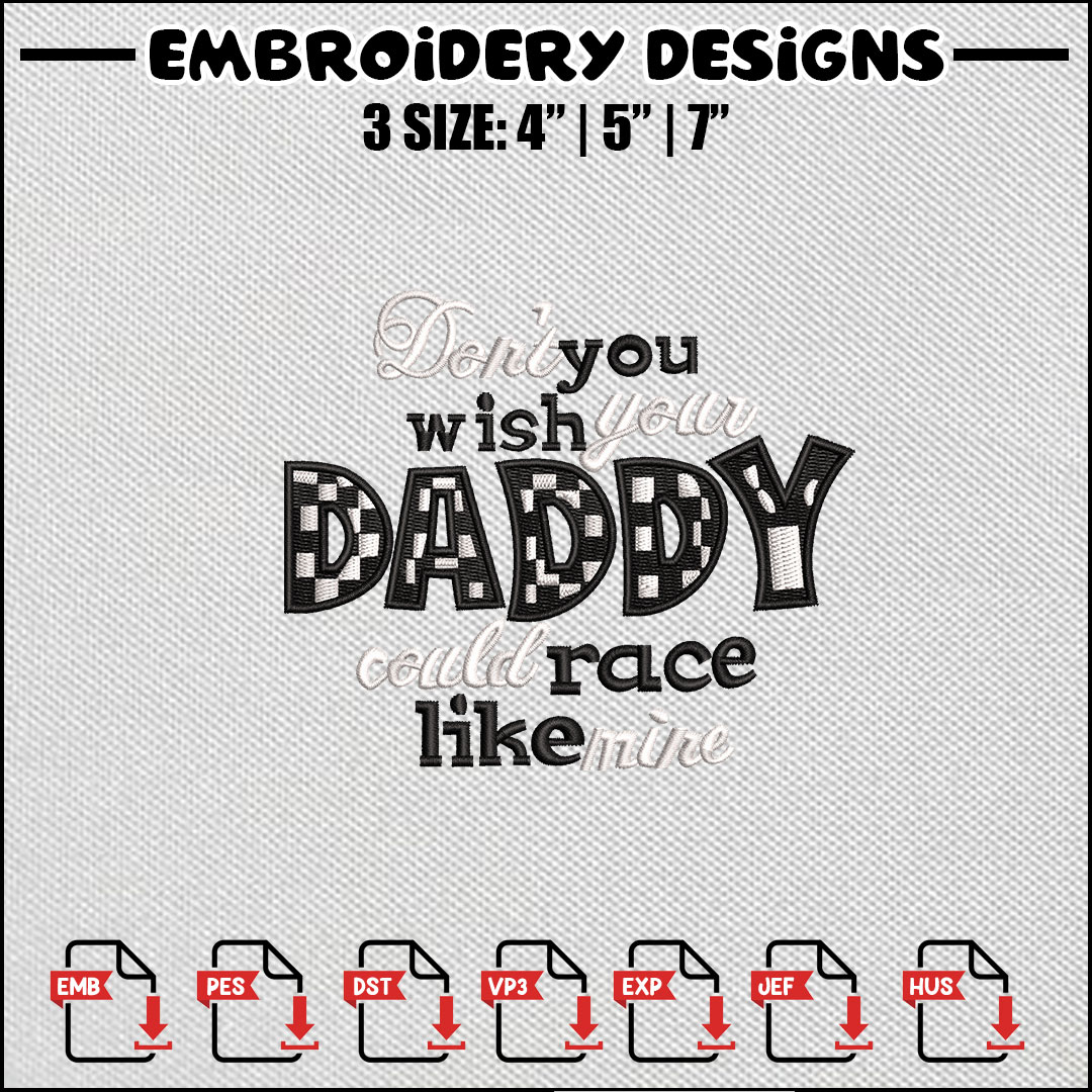 Daddy logo embroidery design, Logo embroidery, Logo design, - Inspire ...