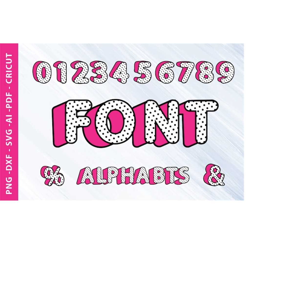 Polka Dot Alphabet SVG - Pink Polka Dot Letters Elements, Pn | Inspire ...