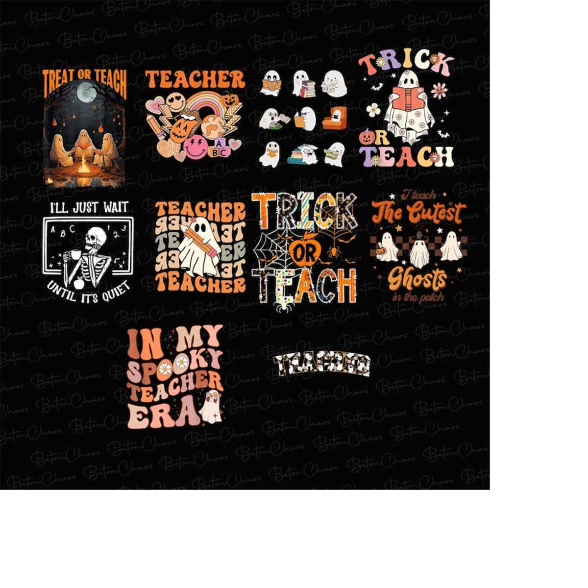 Trick Or Teach Png, Teacher Halloween Png, Spooky Teacher Pn | Inspire ...
