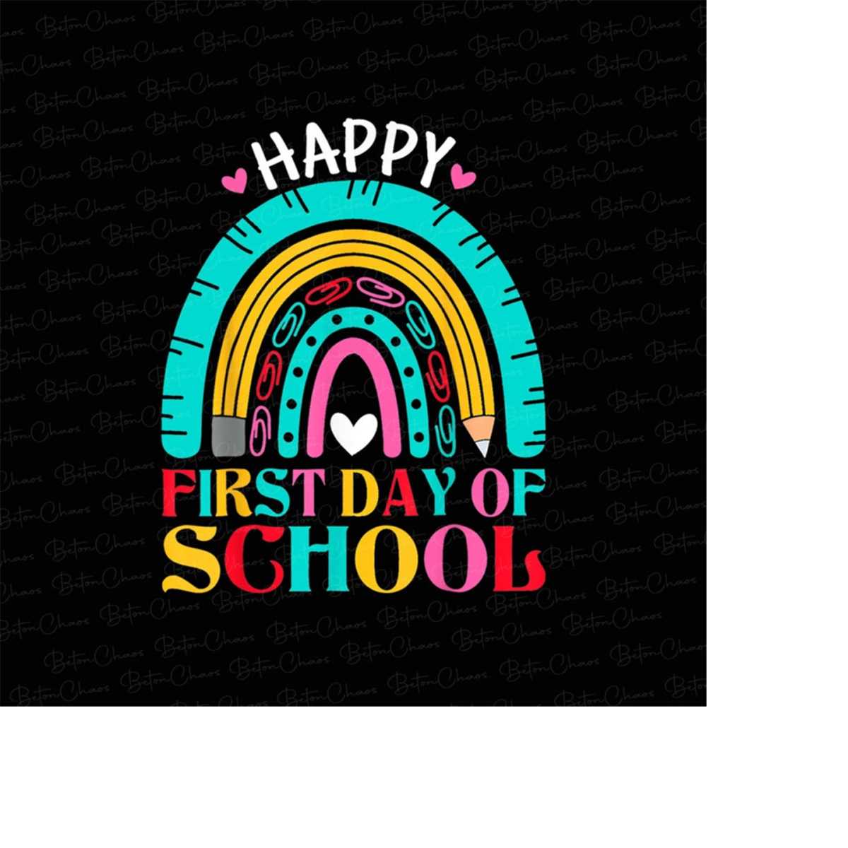 Welcome Back To School Rainbow Png bundle, Happy First Day O | Inspire ...