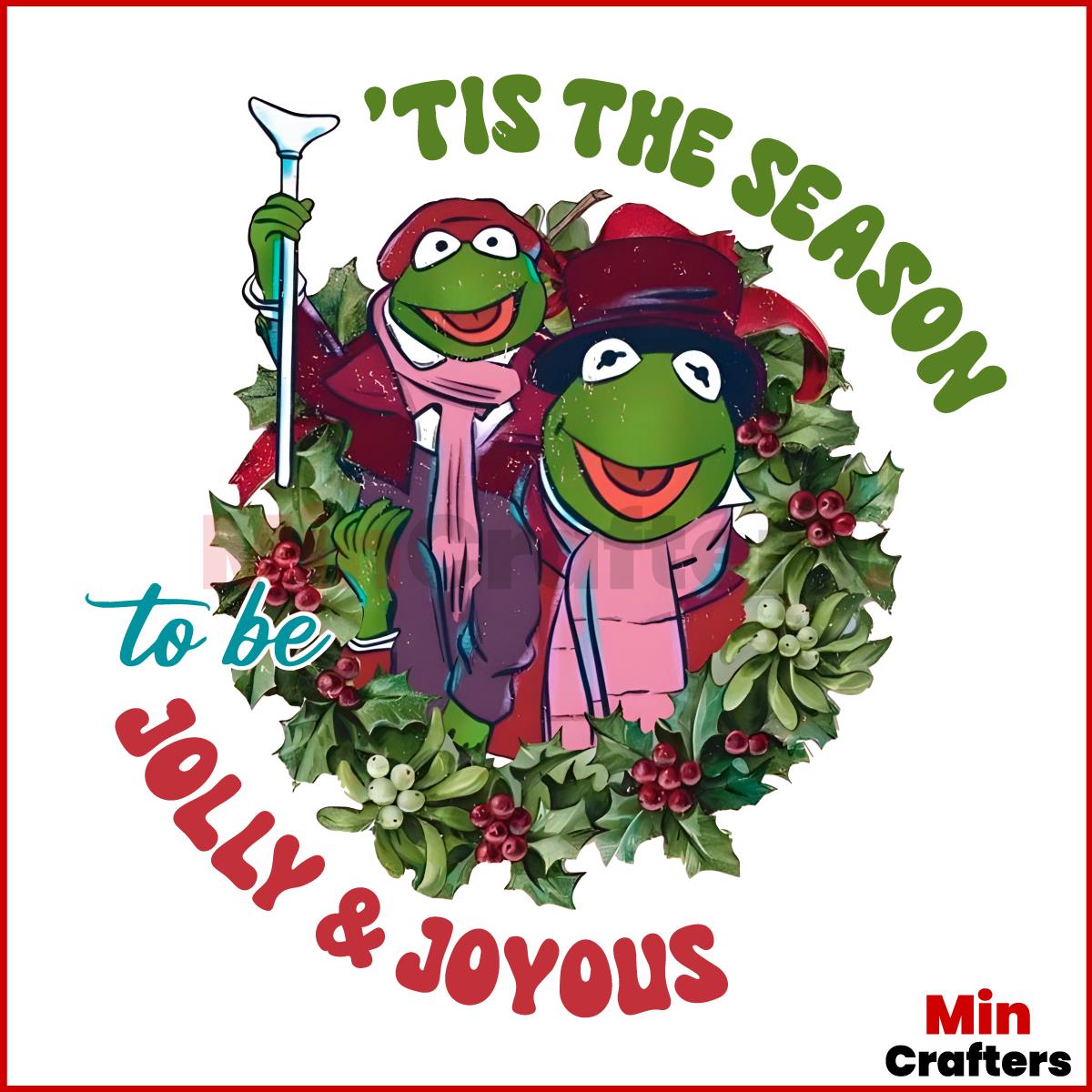 Disney Christmas Kermit The Frog And Tiny Tim Jolly PNG File - Inspire ...