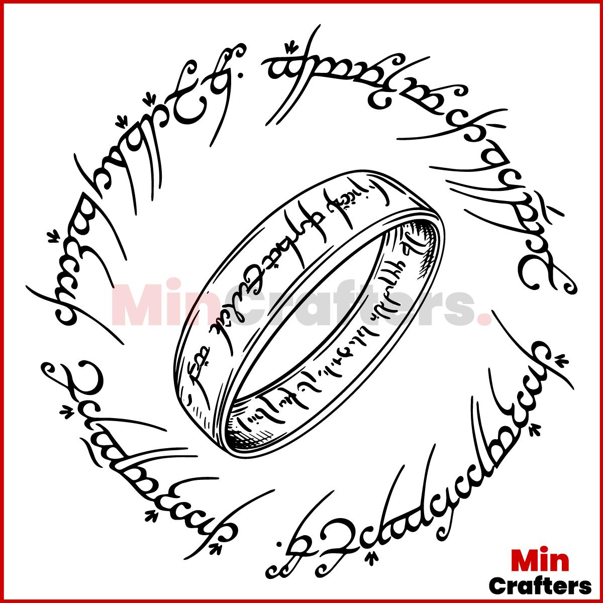 LOTR Lord of The Rings Dark Academia SVG Download File | Inspire Uplift