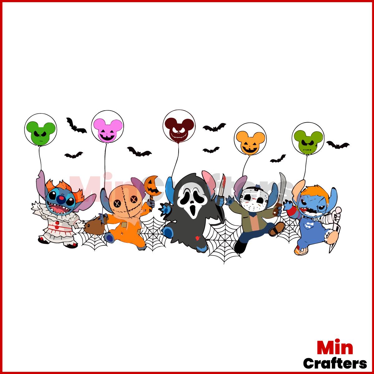 Stitch Horror Disney Halloween SVG Graphic Design File | Inspire Uplift