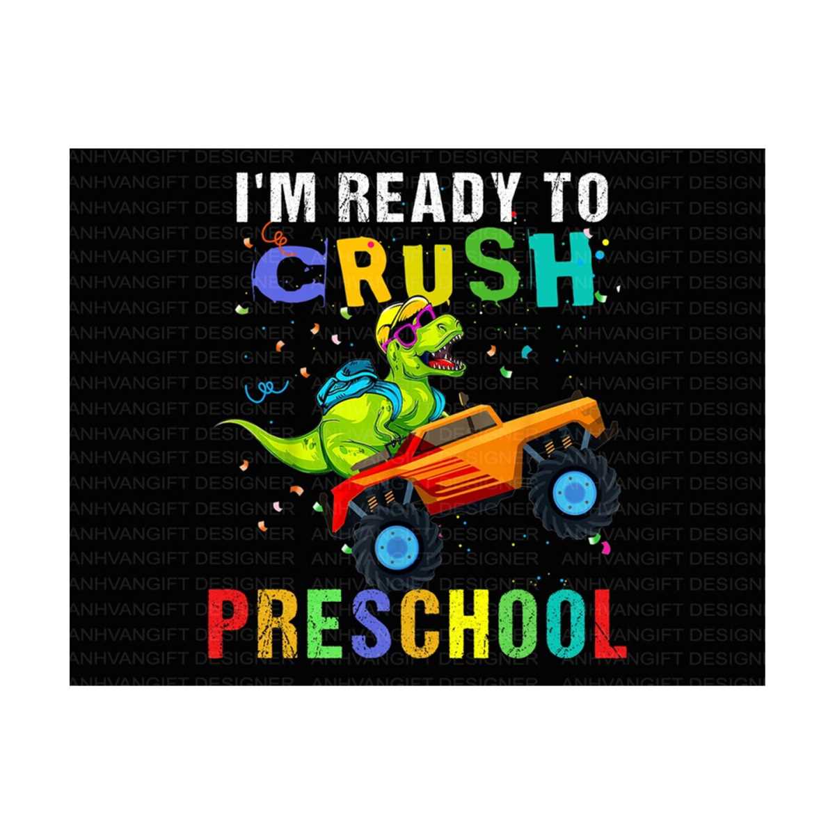 I'm Ready To Crush Preschool PNG, Dinosaur Back To School Pn - Inspire ...