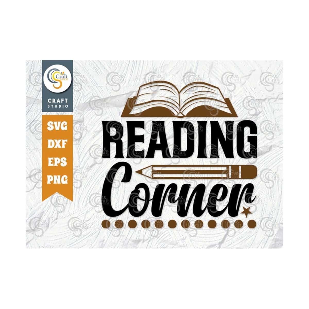 Reading Corner SVG Cut File, Open Book Svg, Book Lover Svg, - Inspire Uplift