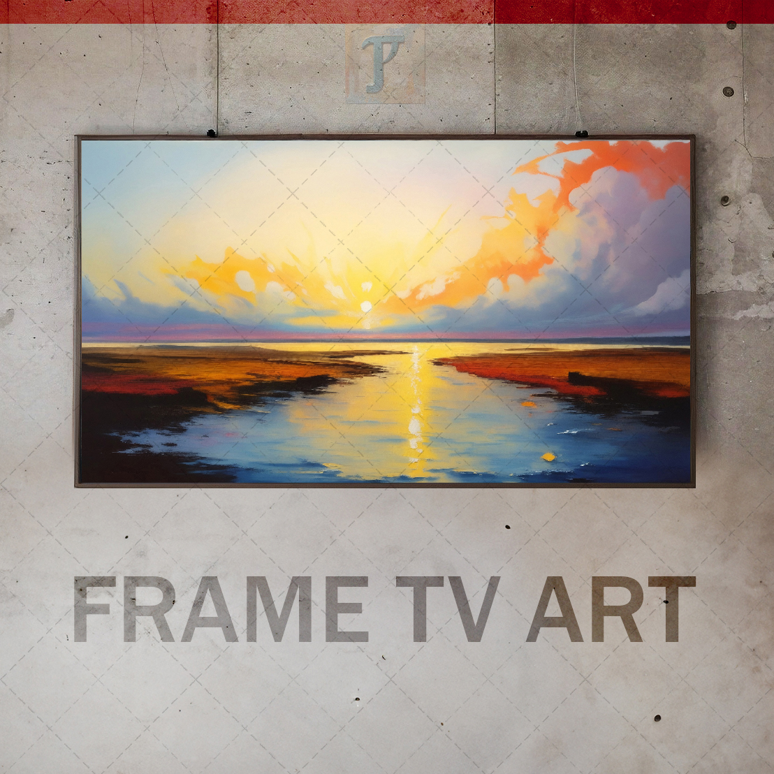 Samsung Frame TV Art Digital Download, Frame TV Abstract Lan | Inspire ...