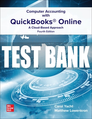 Test Bank For Computer Accounting with QuickBooks Online: A | Inspire ...