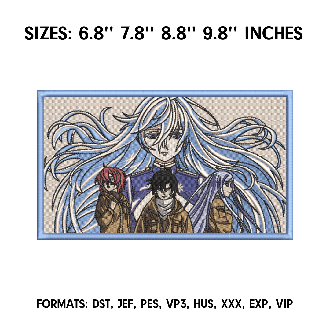 86 Eighty Six Embroidery Design File, 86 Eighty Six Anime Em | Inspire ...