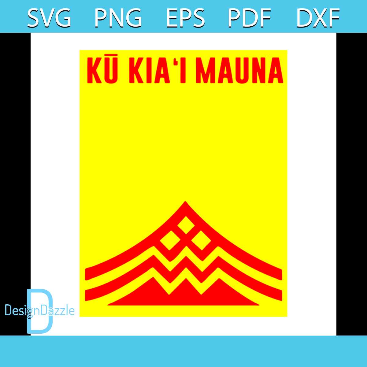 Ku Kiai Mauna Kupuna Flag Svg | Inspire Uplift