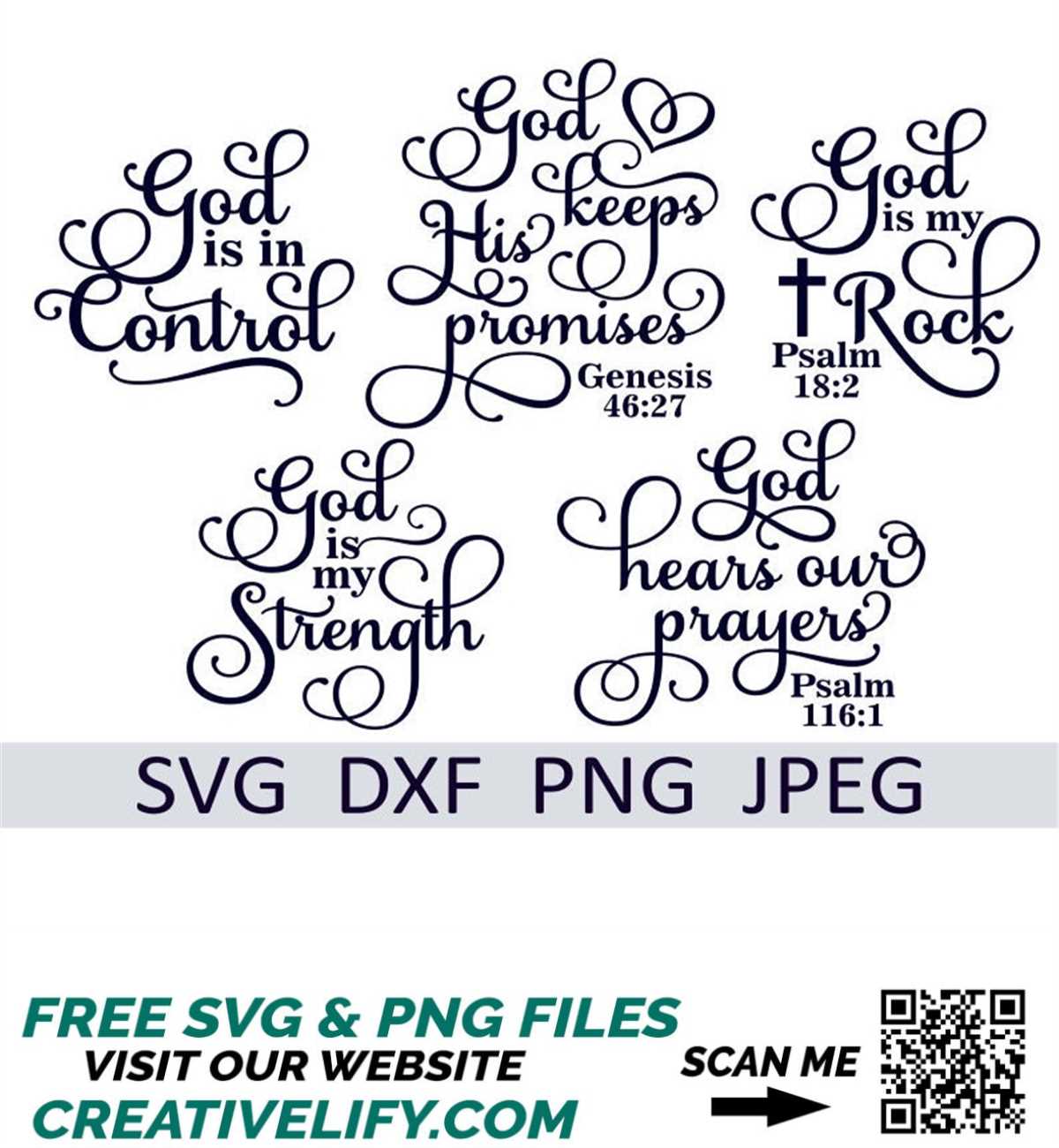 Inspirational SVG Bundle, God SVG, Scripture PNG, Digital Do - Inspire ...
