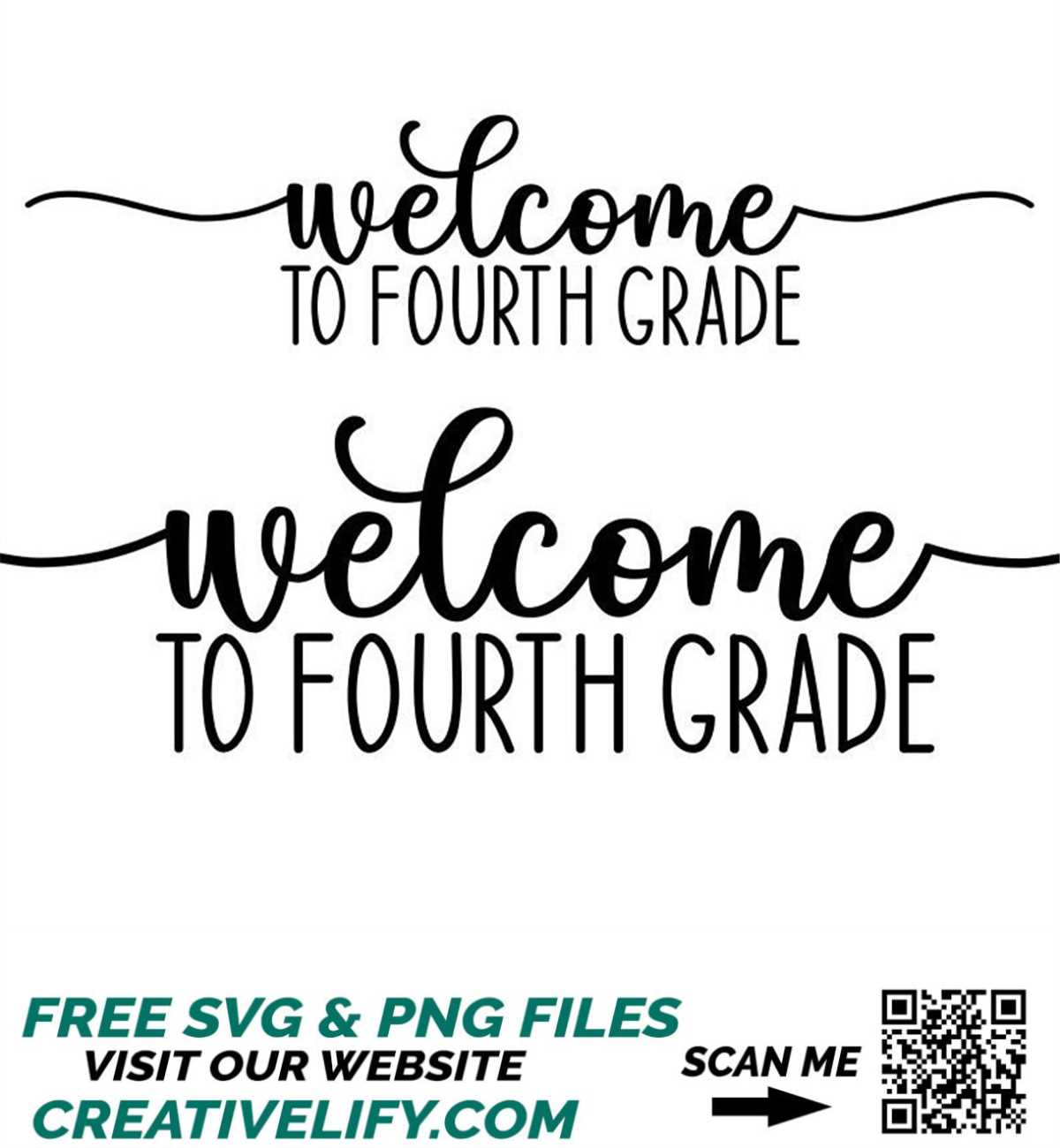 Welcome to Fourth Grade SVG, Welcome to School Sign SVG, Dig - Inspire ...