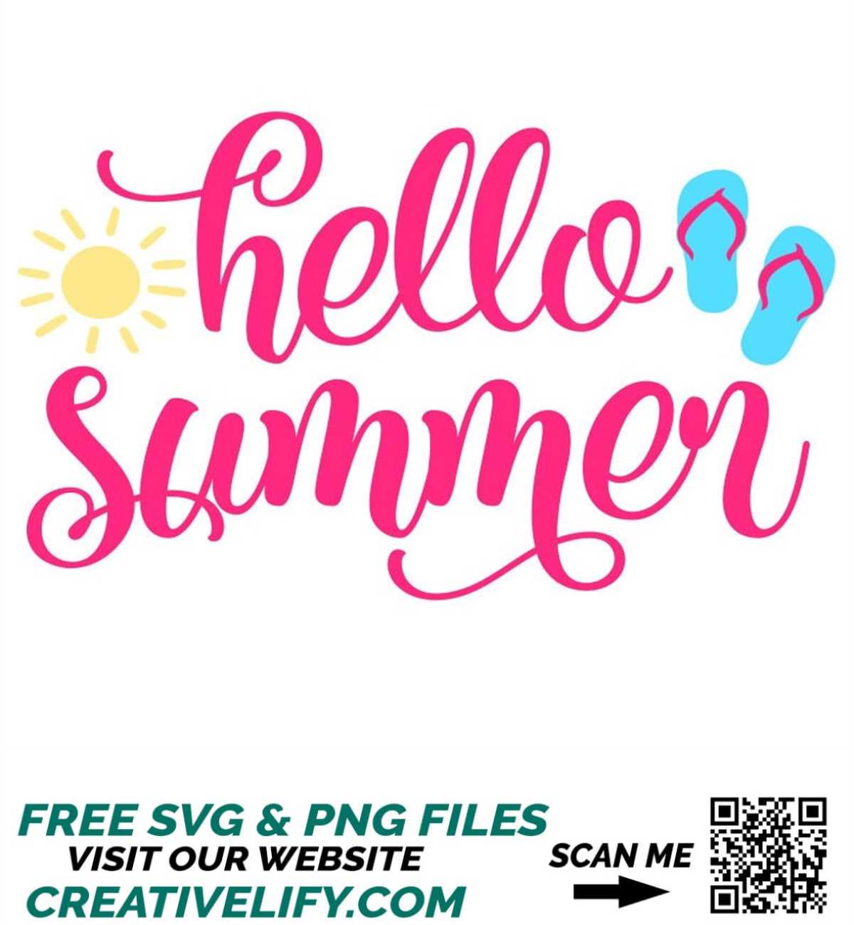 Hello Summer SVG, Summer Door Sign SVG, Summer SVG, Digital | Inspire ...