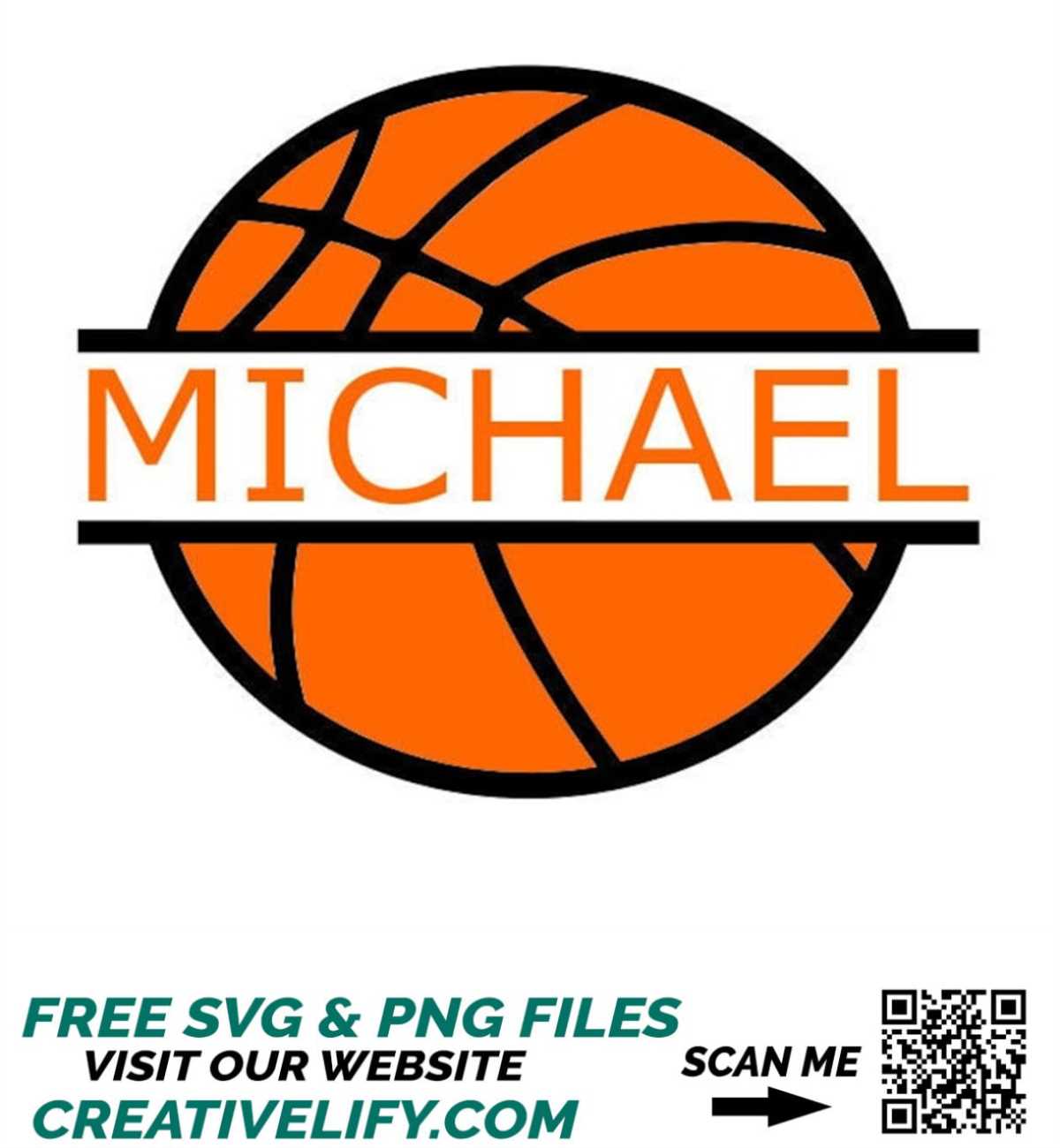 Basketball SVG, Basketball Name Frame SVG, Digital Download, - Inspire ...