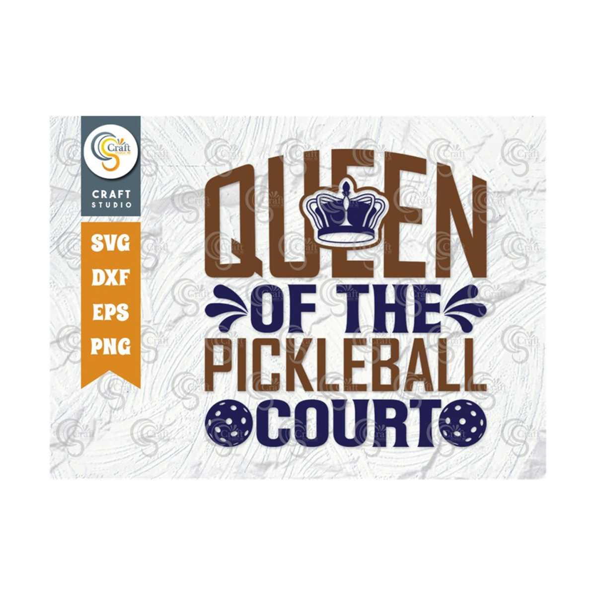 Queen Of The Pickleball Court SVG Cut File, Pickleball Svg, | Inspire ...