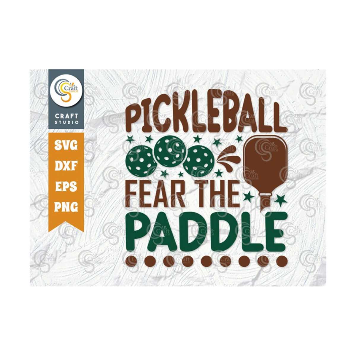 Pickleball Fear The Paddle SVG Cut File, Pickleball Svg, Spo | Inspire ...