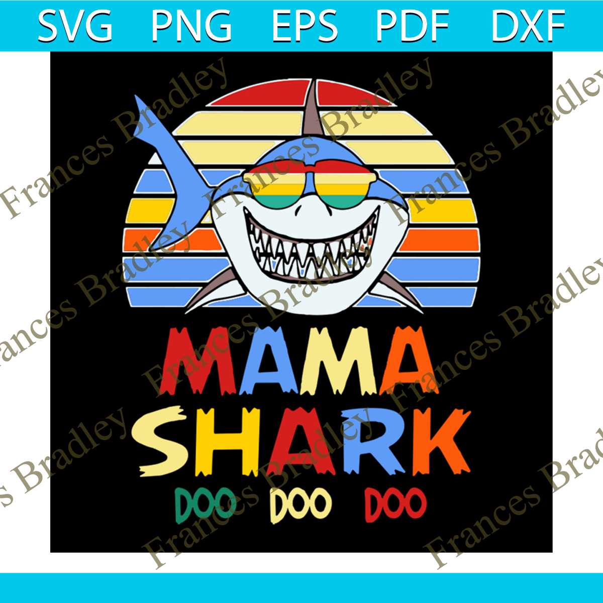 Mama Shark Doo Doo Doo Svg, Funny Svg, Mama Shark Svg | Inspire Uplift